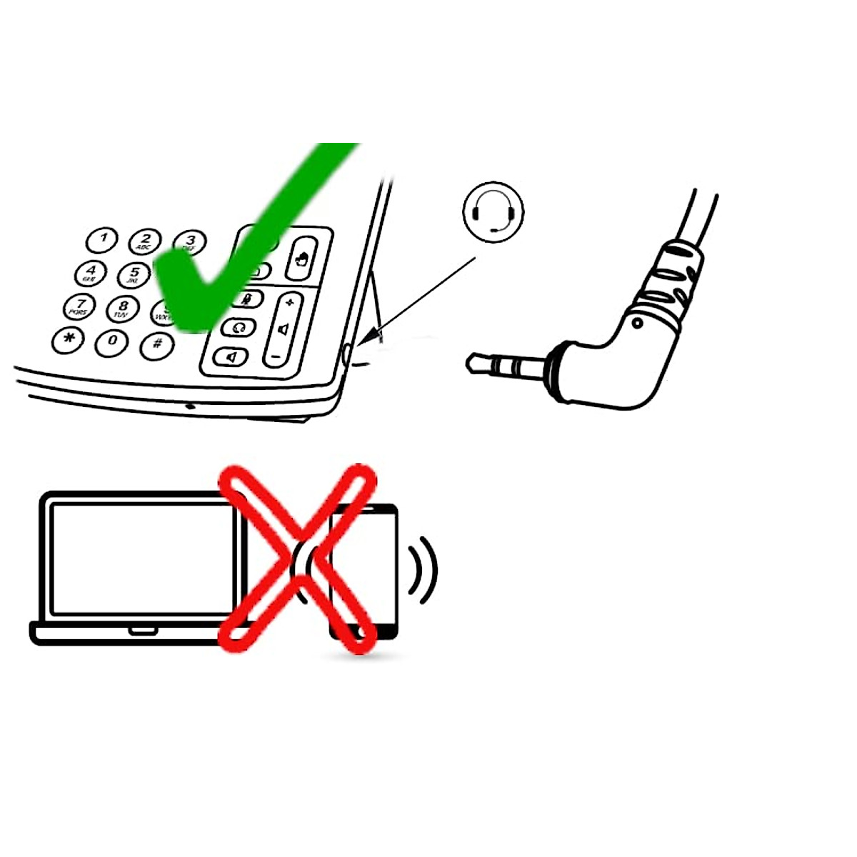 OvisLink Dual Ear 2.5mm Call Center Headset for Cisco SPA Series, Polycom SoundPoint IP 321/331 and Pro SE-220/225 | Premium Voice for Professional Call Center and Office Phones | Comfort All-Day