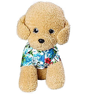 Topbuti 4 Pieces Hawaiian Dog Shirts Pet Summer T Shirts Hawaii Style Cat Breathable Beach Sweatshirts Floral Pineapple Coconut Tree Hawaiian Printed Cool Clothes Puppy Apparel Suit (X-Large)