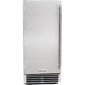 Blaze 50 Lb. 15-Inch Outdoor Rated Ice Maker with Gravity Drain - BLZ-ICEMKR-50GR