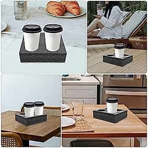 4pcs 4 Hole Cup Holder 4 Cup Carrier Convenient Cup Holder Cup Holders for Your Car Coffee Mug Holder Cup Packing Holder Take Out Cup Container Mala Tang Pearl Cotton Takeaway Cup