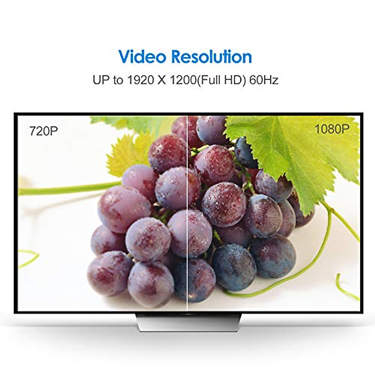 Rankie DisplayPort (DP) to VGA Adapter, Gold Plated Converter, Black