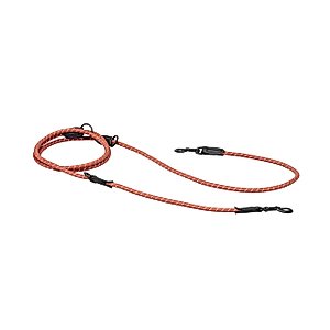 Good Scout 10' Heavy Duty Adjustable Leash for Dogs, Durable Walking & Training Leash for Puppies & Adult Dogs, D-Ring for Waste Bag Storage, Brick