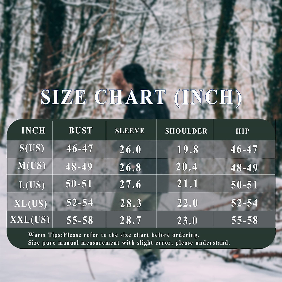 GGleaf Men's Winter Parka Jacket Puffer Jacket Thickened Padded Winter Coat with Fur Hood Army Green S