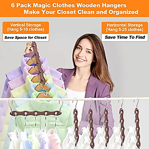HEYHOUSE Closet Organizers and Storage,College Dorm Room Essentials,Multifunctional Closet Organizer Magic Space Saving Hangers for Wardrobe