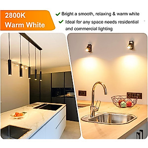 Vinaco GU10 Bulb 25W 120V, 6 Pack Long Lifespan MR16 GU10 Halogen Bulb, GU10 Dimmable Warm White 2800K for NP5 GU10 120V 25W Bulb Candle Warmer, GU10+C 120V 25W Bulb for Track Light Bulbs, Hood Bulbs