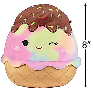 Squishmallows 8" Glady The Rainbow Ice Cream - Officially Licensed Kellytoy Plush - Collectible Soft & Squishy Stuffed Animal Toy - Add Glady to Your Squad - Gift for Kids, Girls & Boys - 8 Inch