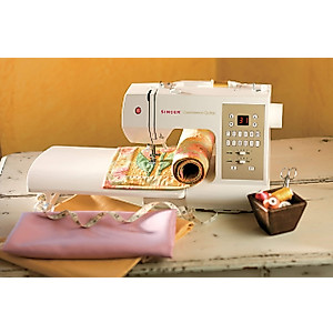 SINGER | Confidence 7469Q Computerized & Quilting Sewing Machine with Built-In Needle Threader, 98 Built-In Stitches - Sewing Made Easy, White