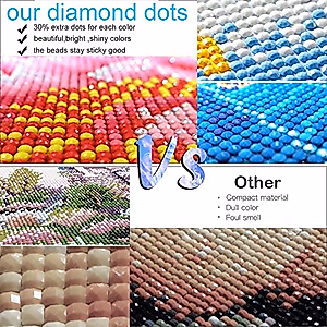 GemZono Diamond Painting Kits for Adults&Kids DIY 5D Diamond Art Paint with Round Diamonds Art Painting Kit for Home Wall Decor Gifts(40x50cm)