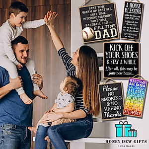 Honey Dew Gifts, Back Porch Sittin, Garden Porch Decor, Patio Wall Hangings, Decorative Wood Sign, 7 inch by 10.5 inch, 76574