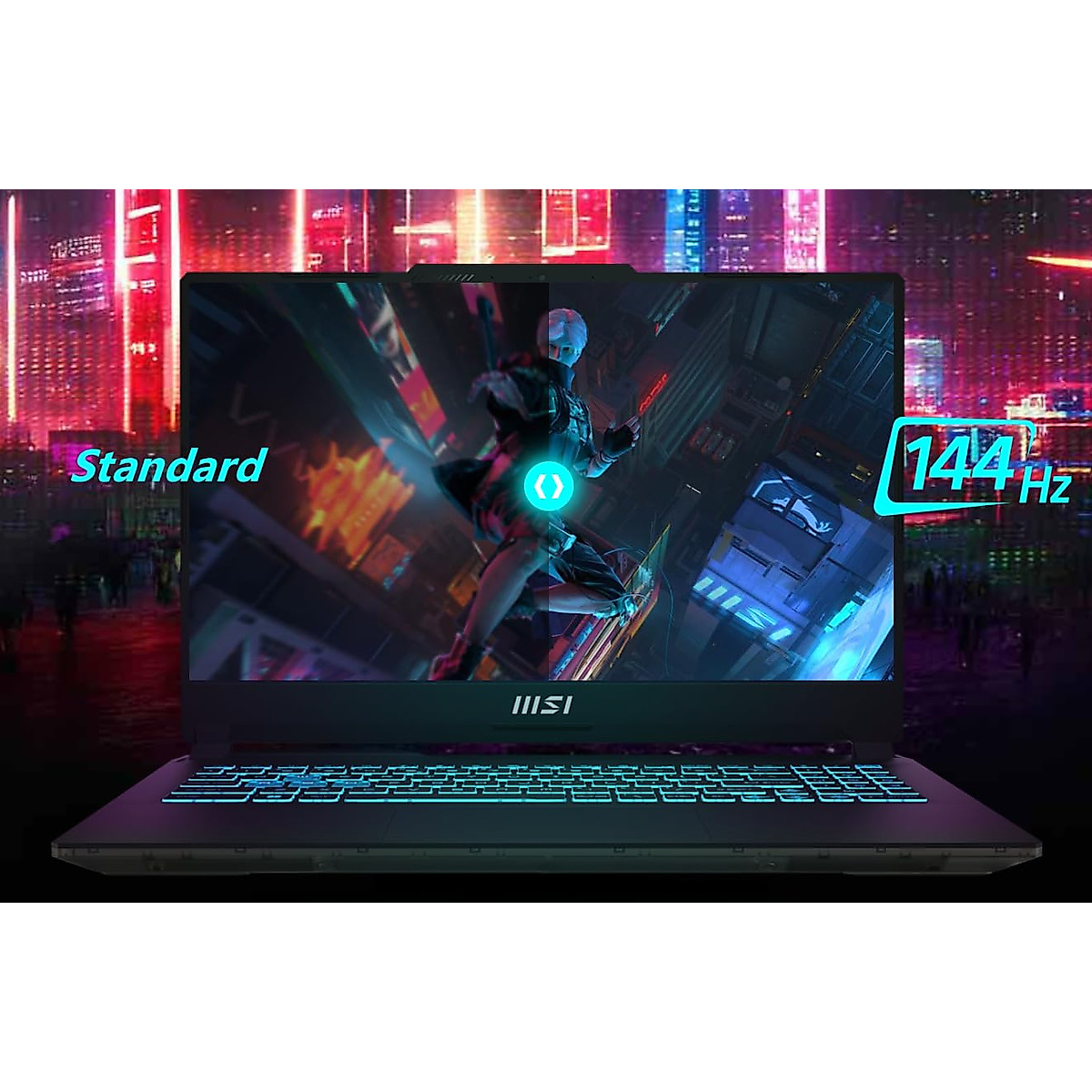 MSI Cyborg 15.6" FHD 144Hz Gaming Laptop | Intel i5-12450H | NVIDIA GEFORCE RTX 4050 | 32GB 4800MHz DDR5 RAM 1TB PCIe SSD | Windows11 Home | w/HDMI
