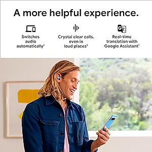 Google Pixel Buds Pro - Noise Canceling Earbuds - Up to 31 Hour Battery Life with Charging Case[2] - Bluetooth Headphones - Compatible with Android - Porcelain