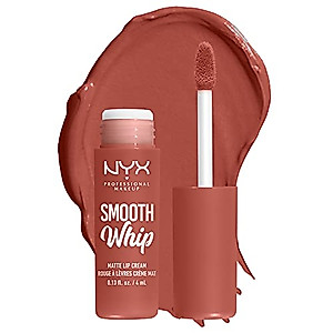 NYX PROFESSIONAL MAKEUP Smooth Whip Matte Lip Cream, Long Lasting, Moisturizing, Vegan Liquid Lipstick - Kitty Belly (Peach Nude)