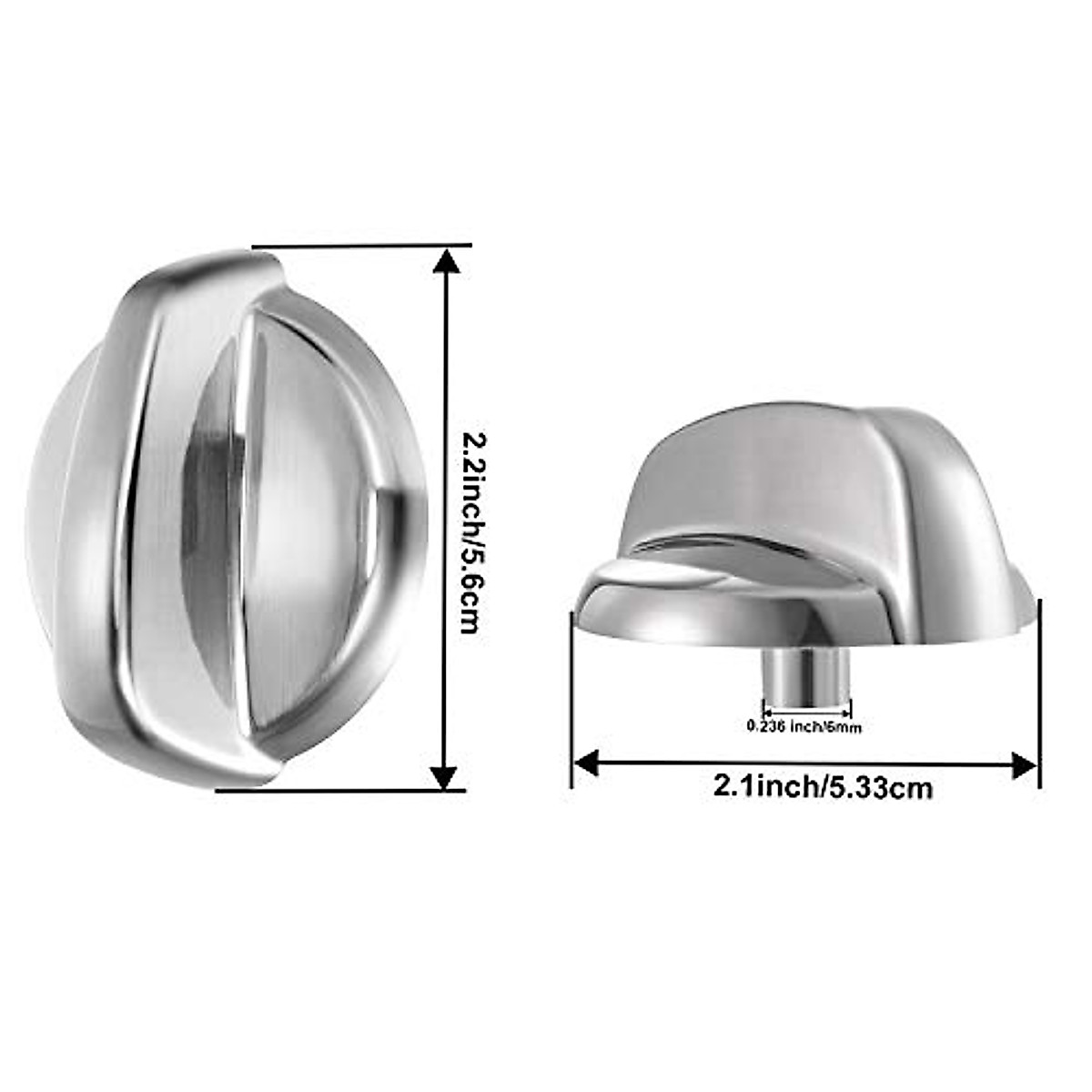 WB03T10325 Knobs Burner Control Knobs Compatible with General Electric GE Range Cooktop Knob 2691864 PS3510510 (6 Packs)