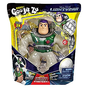 Heroes of Goo Jit Zu Disney Pixar Lightyear Lightyear Supagoo Alpha Buzz - Supersized 8" Jumbo Figure, Squishy, Stretchy, Gooey Heroes
