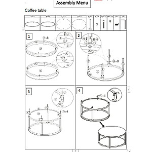AT-VALY Round Coffee Table with Storage Open Shelf,Wooden Top & Sturdy Metal Frame,Sofa Table for Living Room, Bedroom and Office 31.5“(Black Metal Rack with White Artificial Marble MDF Board)