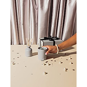 Apotheke Luxury Scented Mini Candle and Diffuser Set, Earl Grey Bitters - 5 oz 2.5 Diffuser, Lemon Zest, Bergamot, Alcohol Free, Fragrance Oil, Aromatherapy, Made in USA, (AP08-CD22-EG)