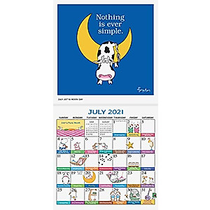 Sandra Boynton's Every Day's a Fabulous Holiday 2021 Wall Calendar