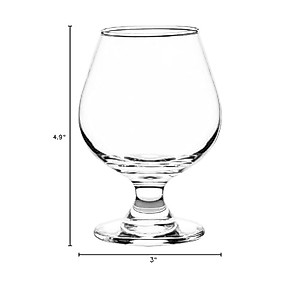 Cristar Brandy Snifter Glasses, (Set Of 4) Brandy Glasses, 11.5oz Taster Glasses, Craft Beer Glasses, Dishwasher-Safe, Lead-Free, Cognac Glasses, Tulip Glasses, Made In Colombia.