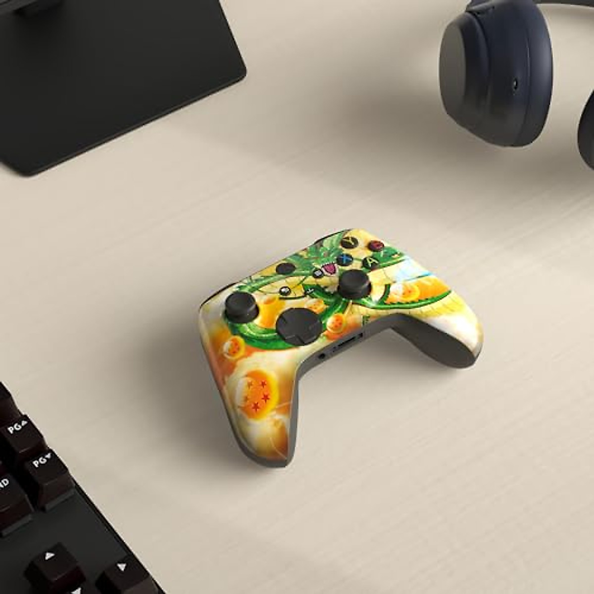 DreamController Shenron Draggonballz Custom X-box Controller Wireless compatible with X-box One/X-box Series X/S Proudly Customized in USA with Permanent HYDRO-DIP Printing (NOT JUST A SKIN)