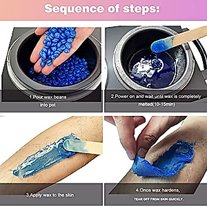 ChoJiah New Upgrated Black Single Wax Warmer Professional More Faster Melted Wax Beads for Hair Removal with Non-Stick Pot