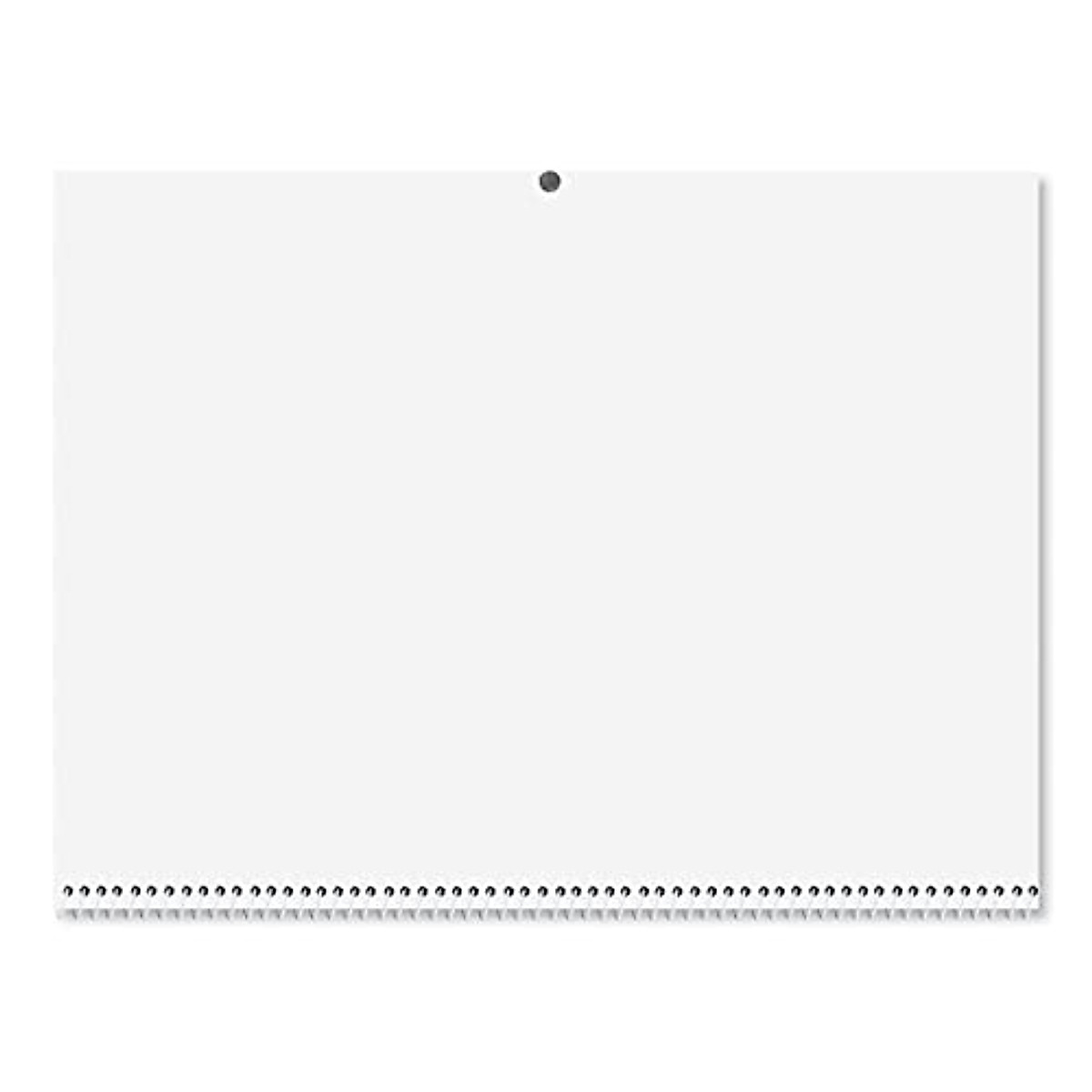 Blank Scrapbook Wall Calendar, Undated, 12-Inch x 9-Inch Size Closed, 18-Inch Size Open, Large Bookstore-Quality, DIY Spiral-Bound Hanging Monthly Calendar for Kitchen & Office, by Current