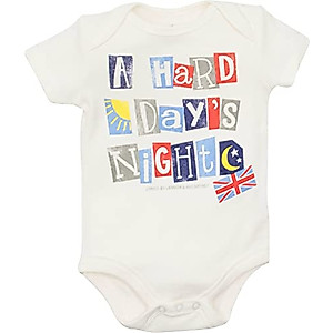 Lyrics by Lennon and McCartney Newborn Baby Boys 5 Pack Short Sleeve Bodysuits Multi 3-6 Months
