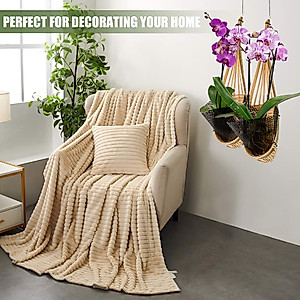 Lanccona Orchid Hanging Planter 5 Inch 6 Pack with Bird Nest Style Plant Hangers, Handmade Thai Bamboo Woven Hanging Orchid Basket for Trellis Gazebo Indoor Outdoor