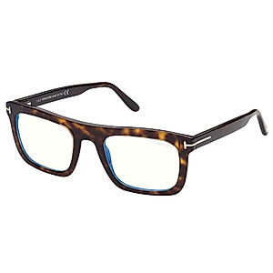 Tom Ford FT 5757-B BLUE BLOCK Dark Havana/Blue Filter 52/22/145 unisex Eyewear Frame