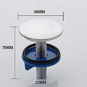 Bathtub Sink Plug Faucet Kitchen Bathroom Supplies Stainless Steel Hole Stopper Cover Washbasin Metal Plugs