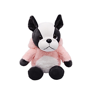 BABOLI Cuddly Husky Stuffed Animals Soft Toys with Adorable Bunny-Style Clothes Super Cute Husky Dog Plush Animal for Easter Day Gifts or Kids Birthday Party Supplies 10 Inches