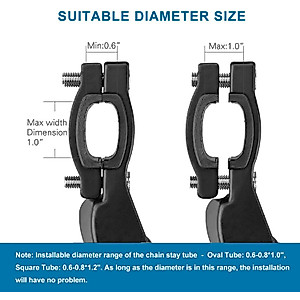 ZOSEN Adjustable Bicycle Kickstand, Bike Side Support Kick Stand for 22 24 26 Inch Mountain Bike and 700 Road Bike