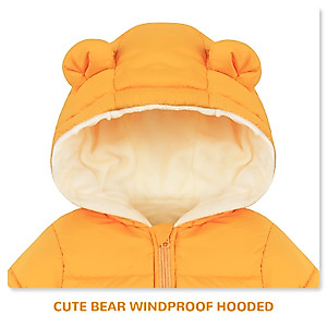 Fumdonnie Baby Boy Snow Wear Infant Girl Winter Clothes Newborn Snowsuit Jacket 0-6 Months