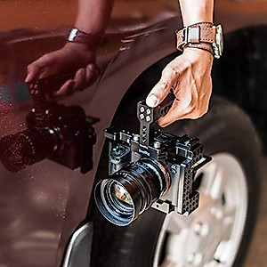 SmallRig Camera Top Handle Grip, DSLR Cage Handle with Cold Shoe Mount for Camera Rig - 1638