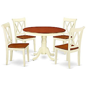 East West Furniture HLCL5-BMK-W