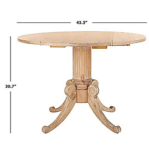 Safavieh Home Forest Traditional Rustic Natural Drop Leaf Dining Table