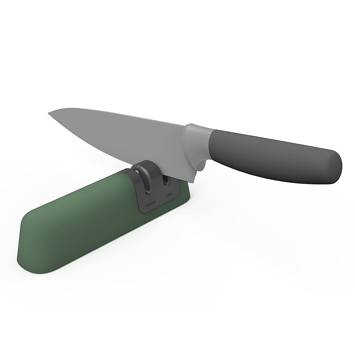 BergHOFF Legacy Two-Stage Knife Sharpener, Non-slip Base, Coarse, Fine, Green