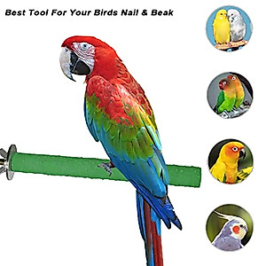 10 Pack Bird Perch, Bird Stand Set Bird Cage Accessories Natural Wood Toy Perch Parrot Toys Natural Branch Standing Stick for Budgies Love Birds Finches Small and Medium-Sized Bird Toys