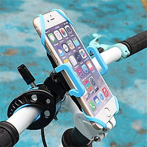 Toxz Bicycle Phone Mount Bike Phone Stand Holder,Adjustable Size,with Rubber Clamp Fixing,Bike Stand Accessories