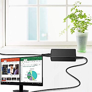 19V AC DC Adapter LCD Monitor Charger for Asus 22'' 23'' 24'' 27'' VX238H VX238H-W VX228 VX228H VX248 VX248H Backlight LED G-SYNC Gaming Monitor MX279H VX239H VX279H MX239H LS246H Power Supply Cord