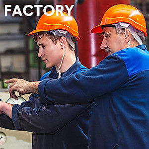 20 Packs Radio Earpiece 3.5mm Earpiece Walkie Talkie Surveillance Headset Single Wire Listen Only Ear Piece with Clear Acoustic Coil Tube Earbud Audio Kit