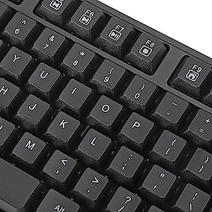 Rosvola Gaming Keyboard and Mouse Set Wireless Keyboard Mouse with Fast Decoding Speed and USB Gaming Receiver