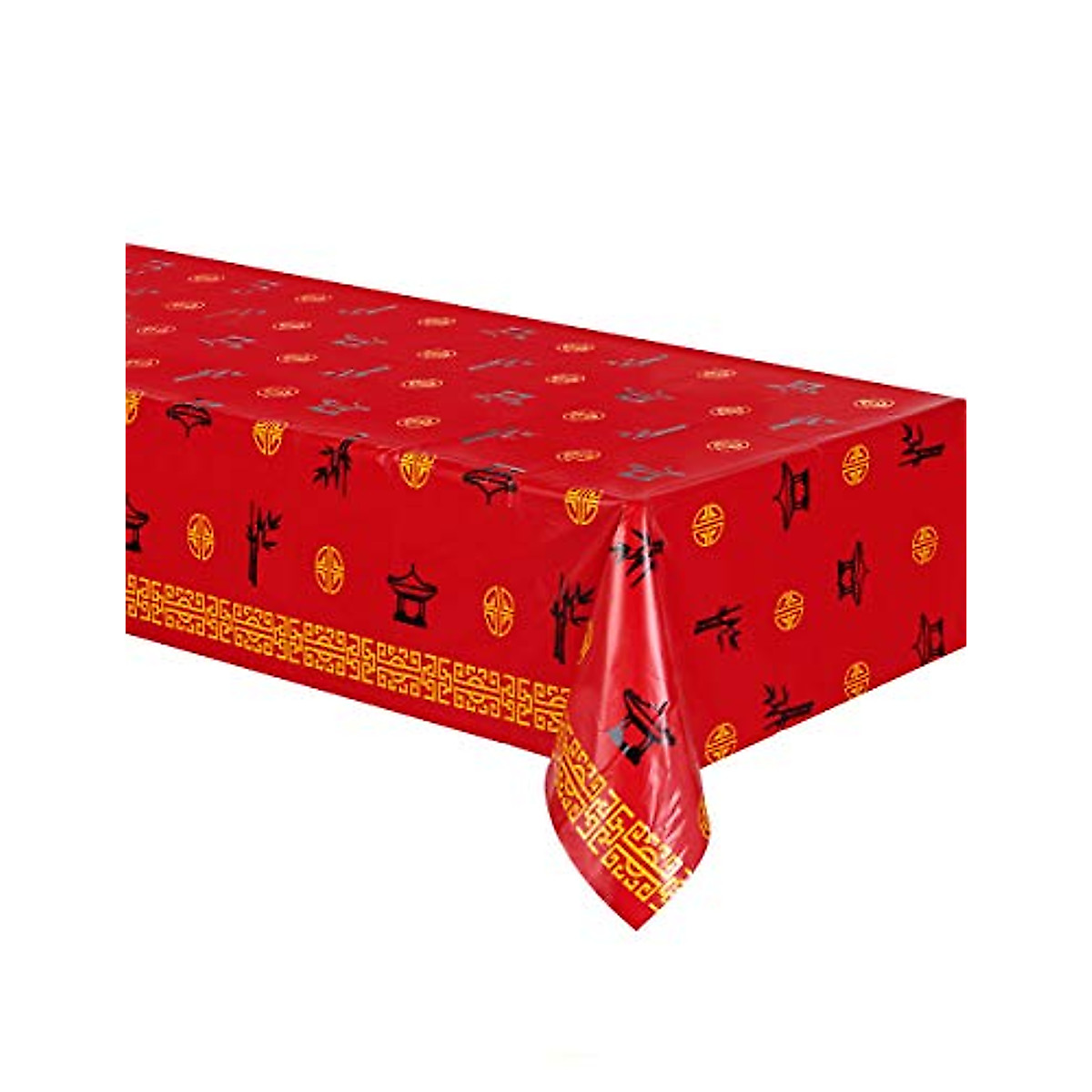 Beistle 59966 Asian Tablecover, Multicolor (Pack of 1)