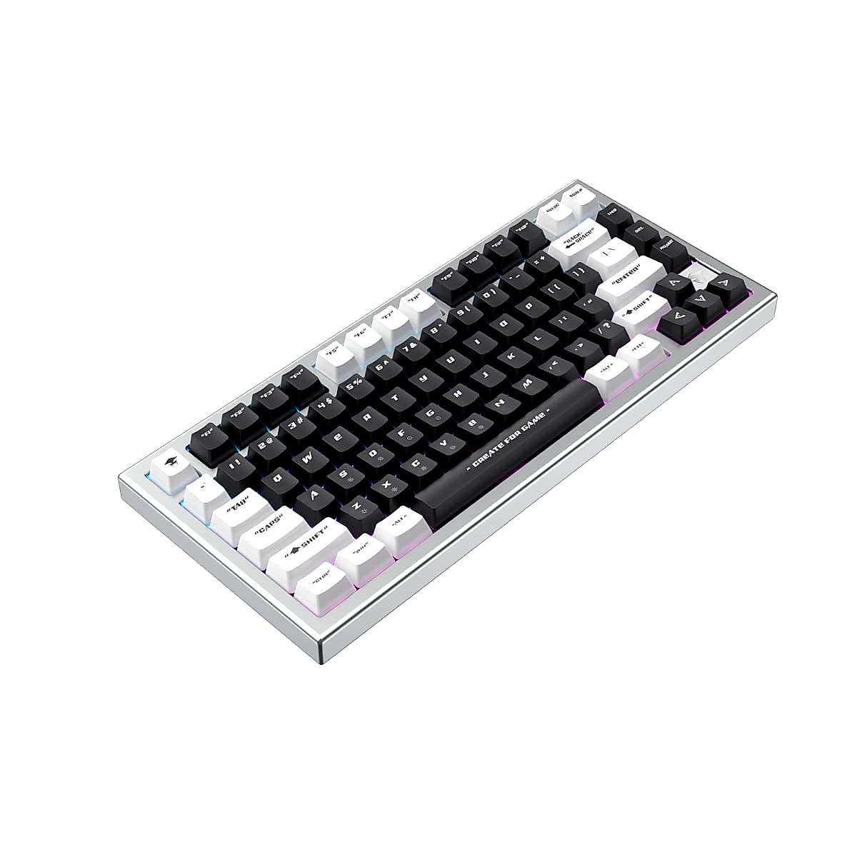 HAVIT Mechanical Gaming Keyboard, USB-TYPEC, 75% Compact Aluminum Keyboard for Computers, Gaming Consoles, Select Smart TVs