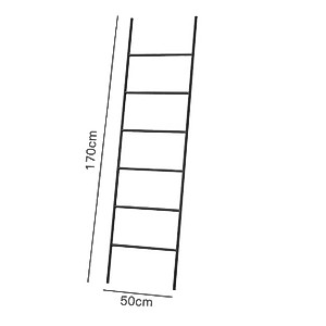 Standing Towel Racks 6 Tier Blanket Holder Blanket Ladder Rack Wall Mounted Metal Standing Towel Drying Storage Rack for Bathroom Floor (Size : Gold)