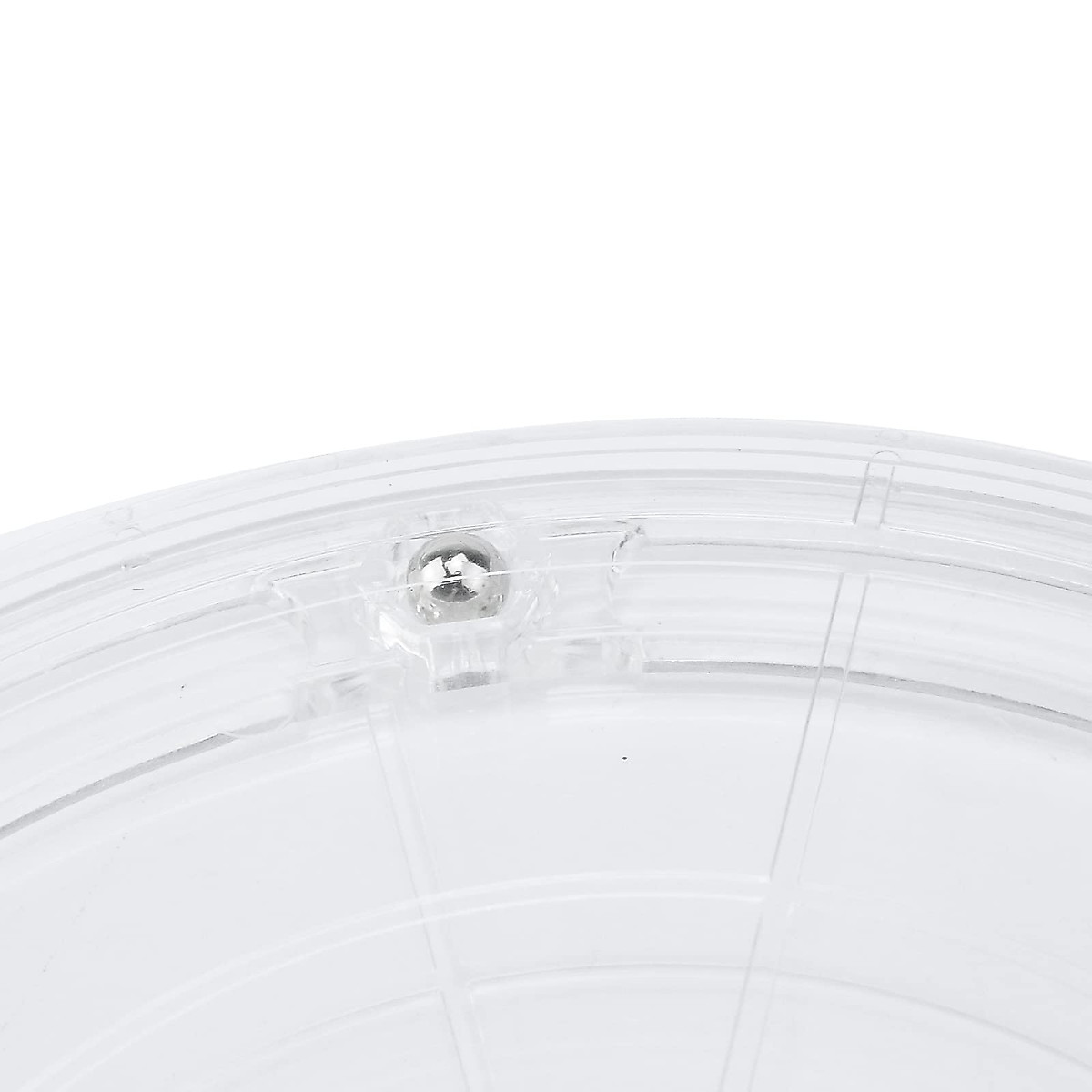 Semetall 4pcs 7" Acrylic Lazy Susan Rotating Swivel Plate Round Turntable Organizer for Makeup Table Kitchen Cabinet Spice Rack Cake,Clear