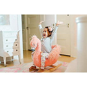 Soft Landing | Joyrides | Sit-in Character Rocker - Flamingo