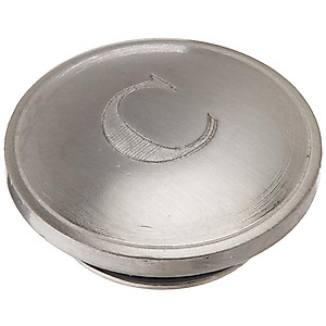 Rohl C7699/1STNC Country Kitchen and Country Bath Pressure Fit All Metal Screw Cover Cap Indice Only in Satin Nickel with Letter C for Cold to All Country