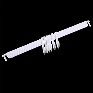 Idiytip 6 Row Waterproof Oilproof Strong Sticking Wall Hanger Corner Adhesive Hook Kitchen Bathroom Self Hooks Stick Home Decor,White