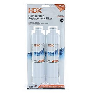 HDX FMS-2 Replacement Water Filter / Purifier for Samsung Refrigerators (2 Pack)