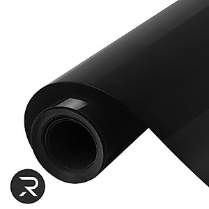 HTVRONT Black Puff HTV Vinyl Roll - 10" x 6ft, 3D Puff Heat Transfer for T Shirts, Cricut & Cameo - Easy to Cut, Weed & Transfer